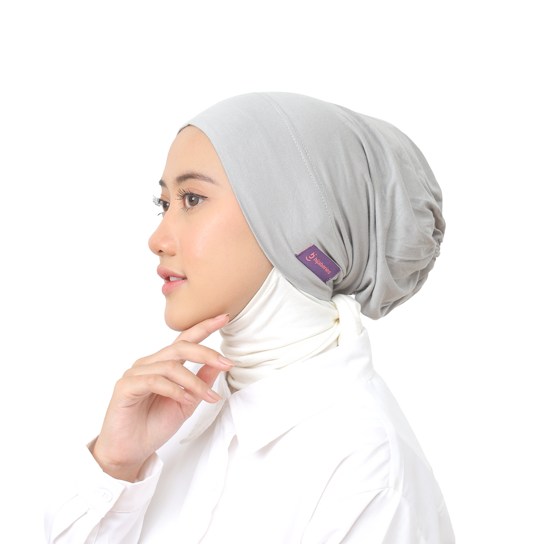 Inner Hijab Arab Karet - Silver – Hijaberies Official Website